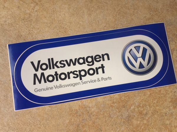 Volkswagen Motorsport Sticker – VW Golf 1