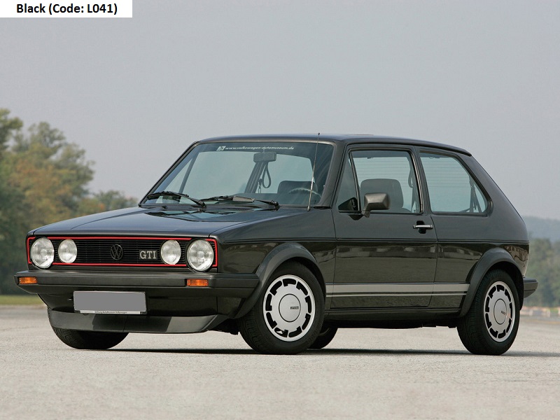 Original Paint Colours Codes Volkswagen Golf GTI MK1 Campaign Original Paint Colours Codes Volkswagen Golf GTI MK1 Campaign