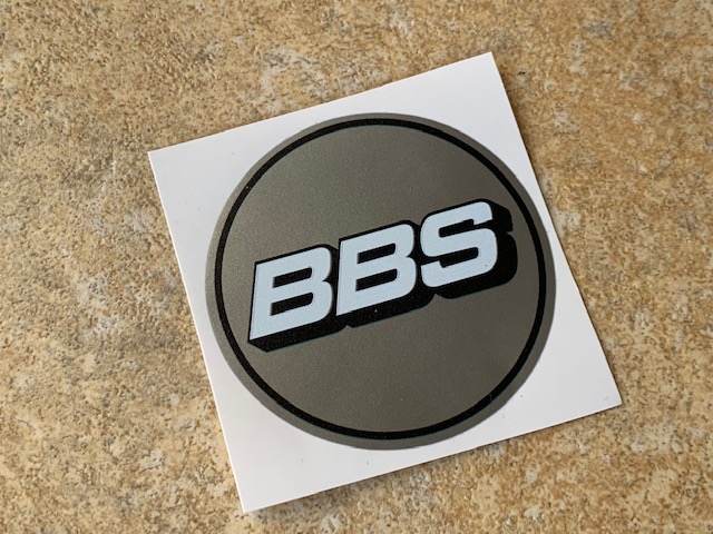 Set of 4 BBS Wheel Stickers – VW Golf 1