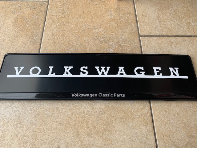 Show Licence plate in Classic Volkswagen text – VW Golf 1