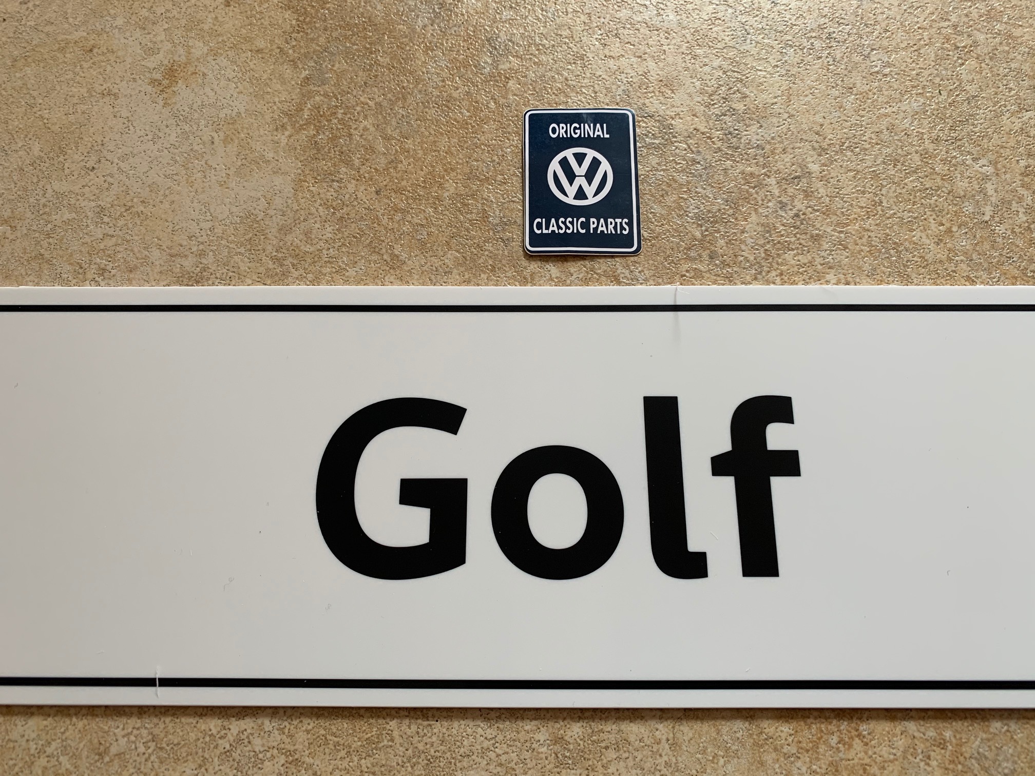 Golf Show Plate – 5K0071801F – VW Golf 1